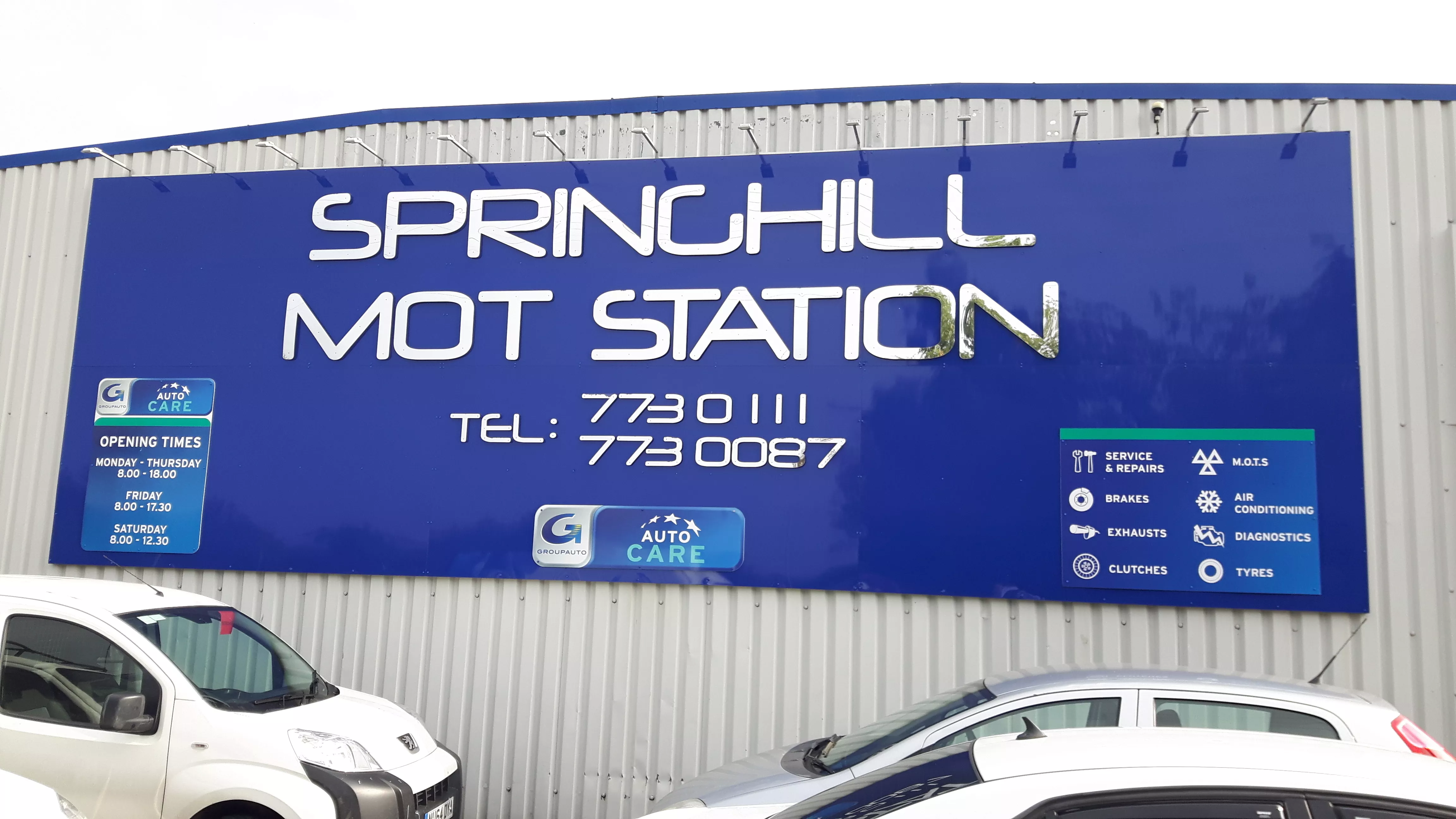 Approved Garages | SPRINGHILL MOT STATION